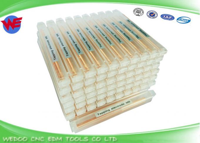 High Precision M6 EDM Threading Electrodes Copper Thread Tapping 0.75mm ...