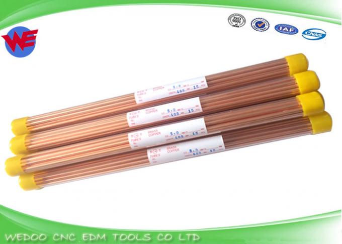 Single Hole EDM Copper Electrode 5.0x400mmL For Small Hole EDM Drilling ...